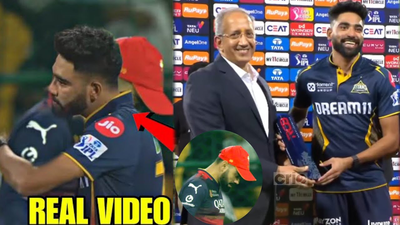 Mohammed Siraj heart winning gesture when Virat Kohli was crying after ...