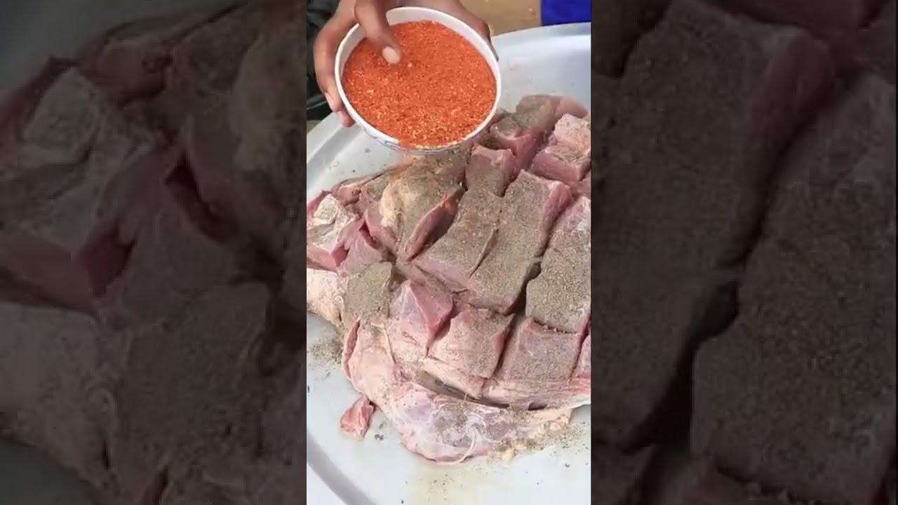 20 Kg BEEF LEG ROASTING FULL BEEF TANDOORI COOKING IN VILLAGE MAN - YouTube