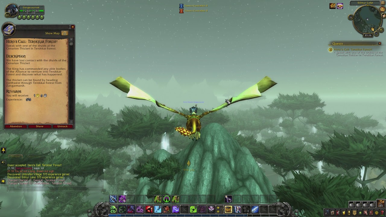 World of Warcraft: Hero's Call: Terokkar Forest! - Quest ID 39188 ...