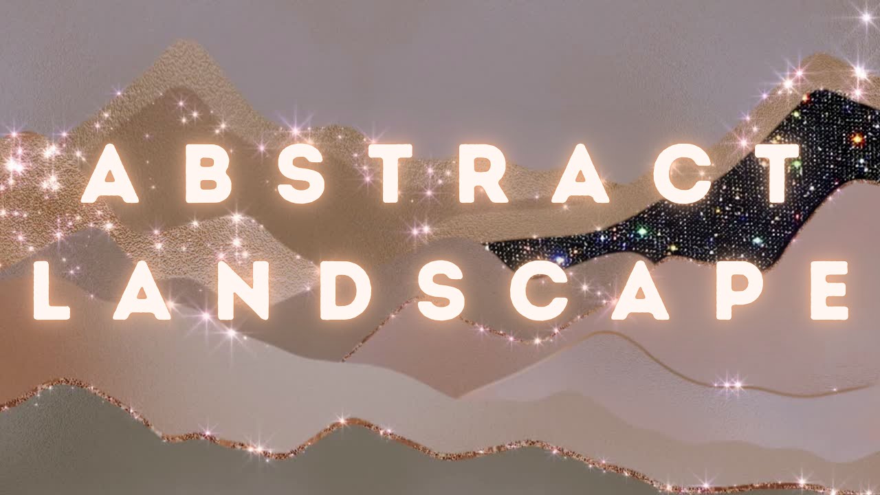 Infinite Aesthetics: Abstract Glitter Landscape Fascinating 💫💎 - YouTube