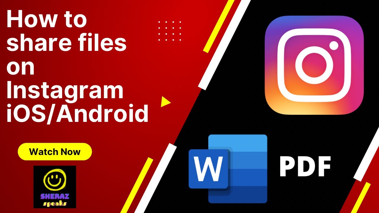 How to share files on Instagram | How to share PDF file on Instagram ...