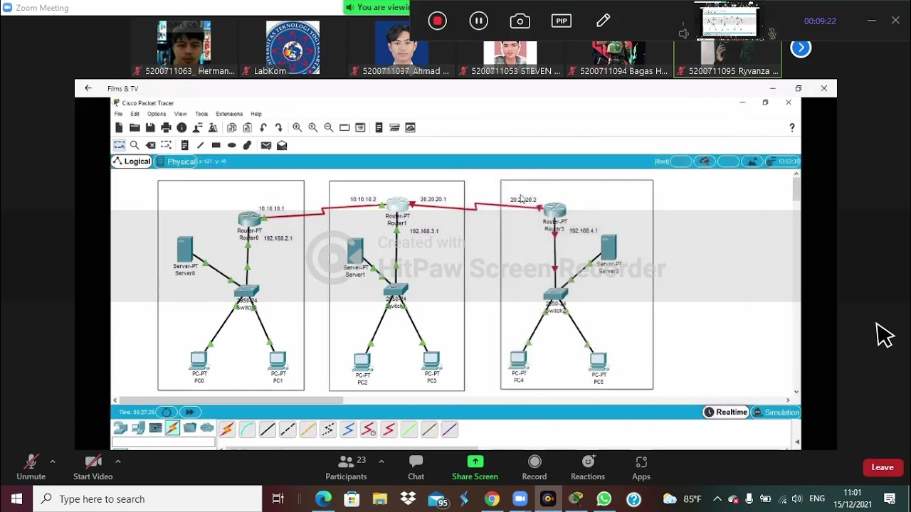 jarkom prak per 10 routing dg router 3 - YouTube