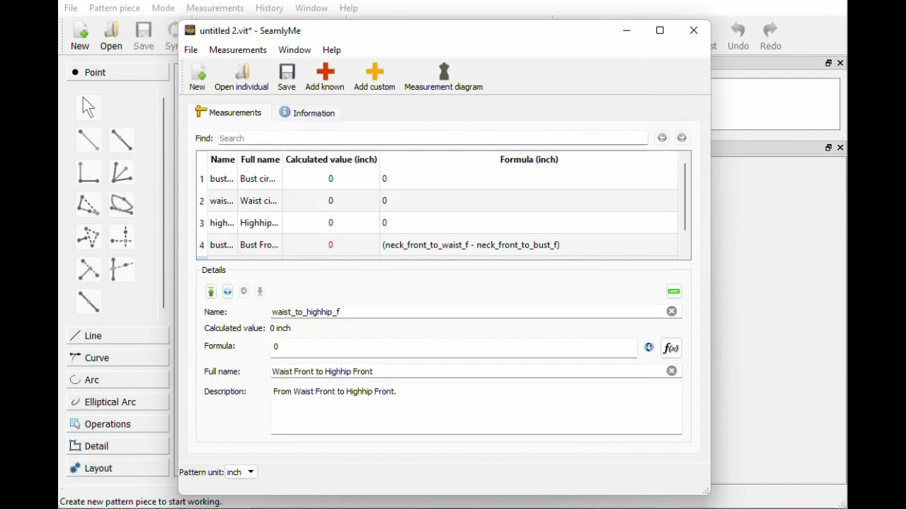 Video 4: How to add custom measurements to CAD sewing patterns Seamly2D ...