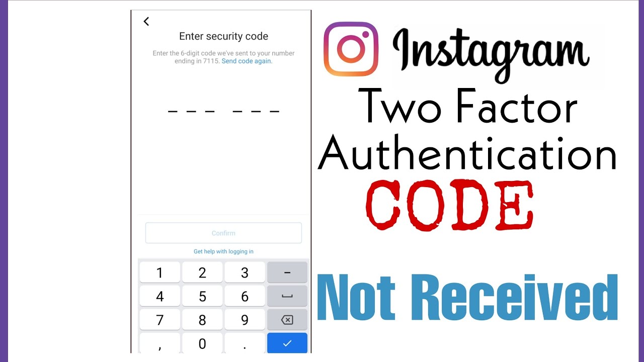 Instagram Two Factor Authentication Code Not Received YouTube instagram-two-factor-authentication-code-not-received-youtube