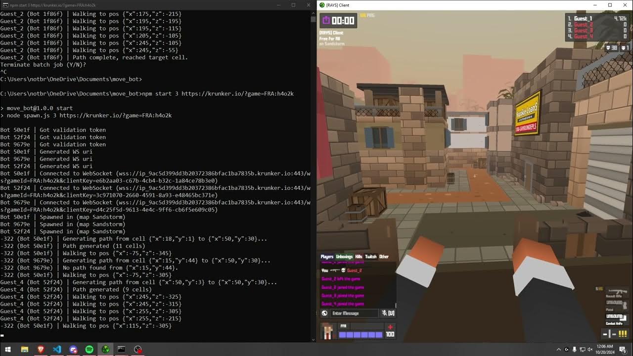 krunker bots with path finding - YouTube