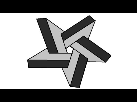how to draw in ms paint | 3d star illusion drawing in ms paint | - YouTube