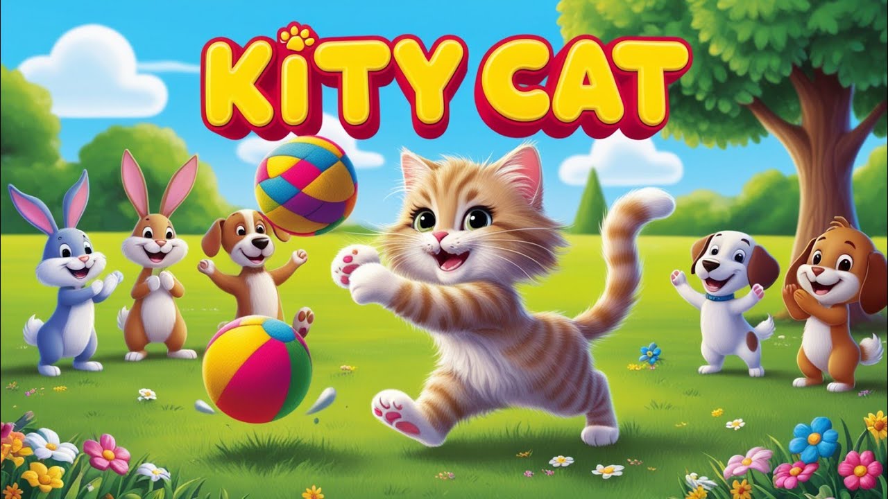 "🎶 The Purrfect Kitty Cat Song! | Fun Nursery Rhymes for Kids 🐾 | Sing ...