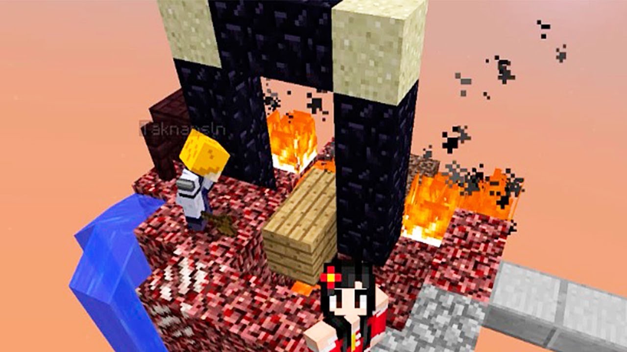 CÓMO ENCENDER EL NETHER SIN MECHERO C/TAKNAMSLN - ISLAS FLOTANTES ...
