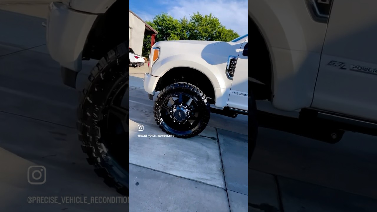 F450 on 24 inch American forces! After full detail. #fordsuperduty ...
