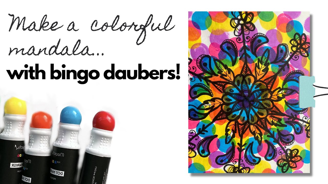 How To Make A Bingo Dauber Mandala YouTube How To Make A Bingo Dauber Mandala YouTube