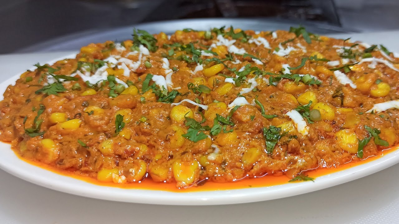 Healthy Masala Corn Sabzi Restaurant Style | Sweet Corn Sabzi Recipe ...