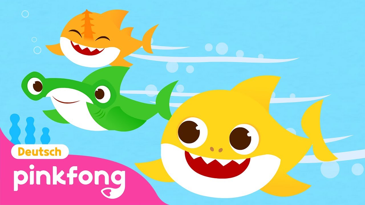 Schwimmen Schwimmen | Baby Hai Lied | Baby Shark Deutsch | Pinkfong ...