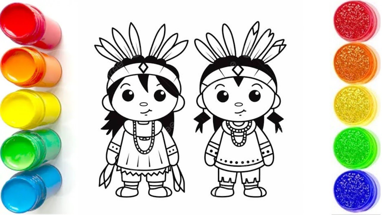 Indigenous Drawing, Coloring and Paining for kids and toddlers | - YouTube