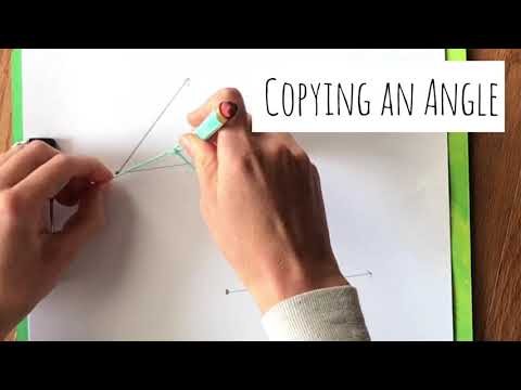 Geometric Constructions: Copying an Angle - YouTube