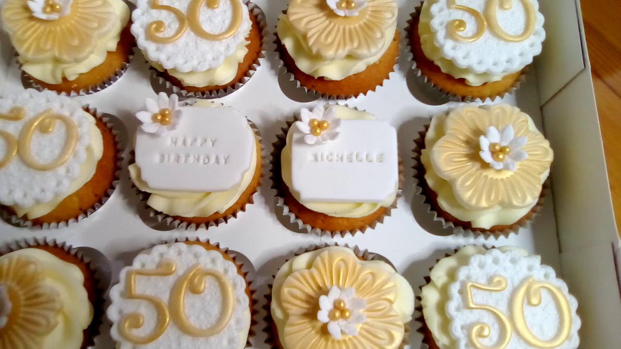 50th Birthday Cupcake Ideas Birthday Cupcake Topper Happy 50th