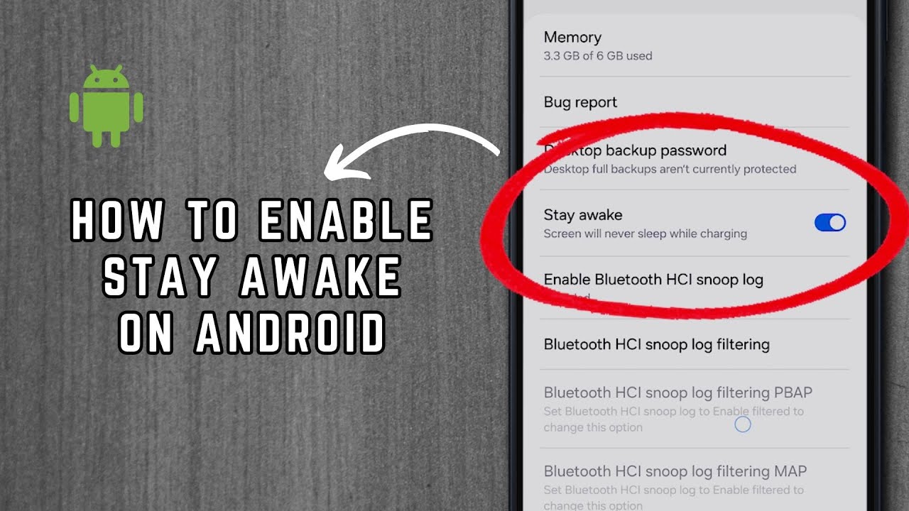 Screen will never sleep while charging | Enable stay awake on Android ...