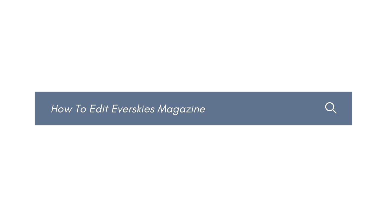 How I Edit Magazines (everskies) - YouTube