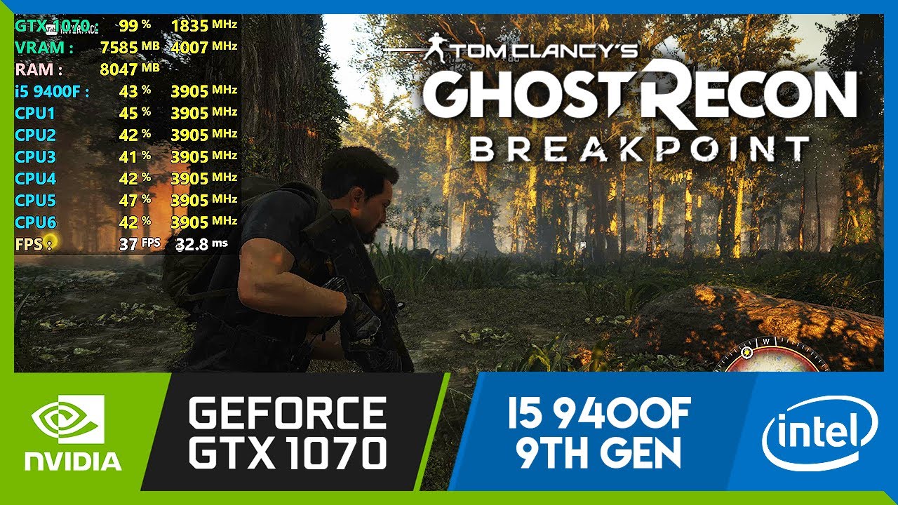 Ghost Recon Breakpoint (Vulkan) | Ultra Graphics | GTX 1070 + i5 9400F ...