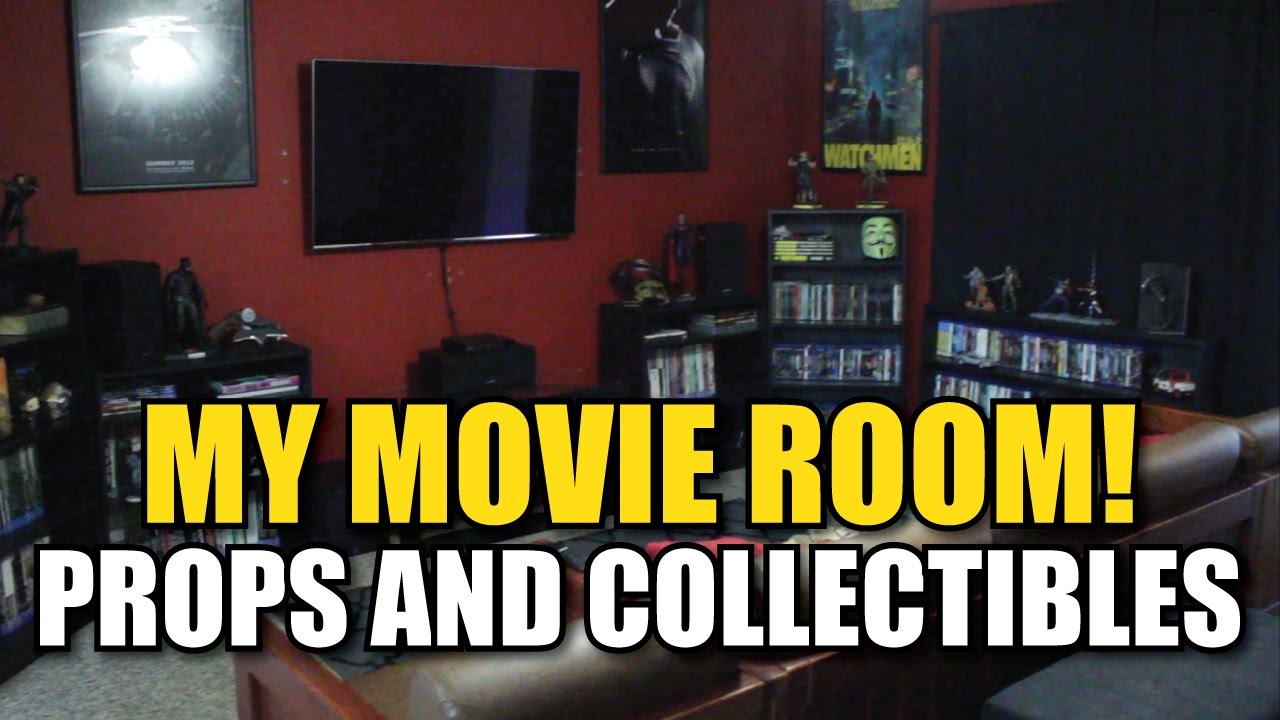 My Movie Room! Props, figures, and statues! - YouTube
