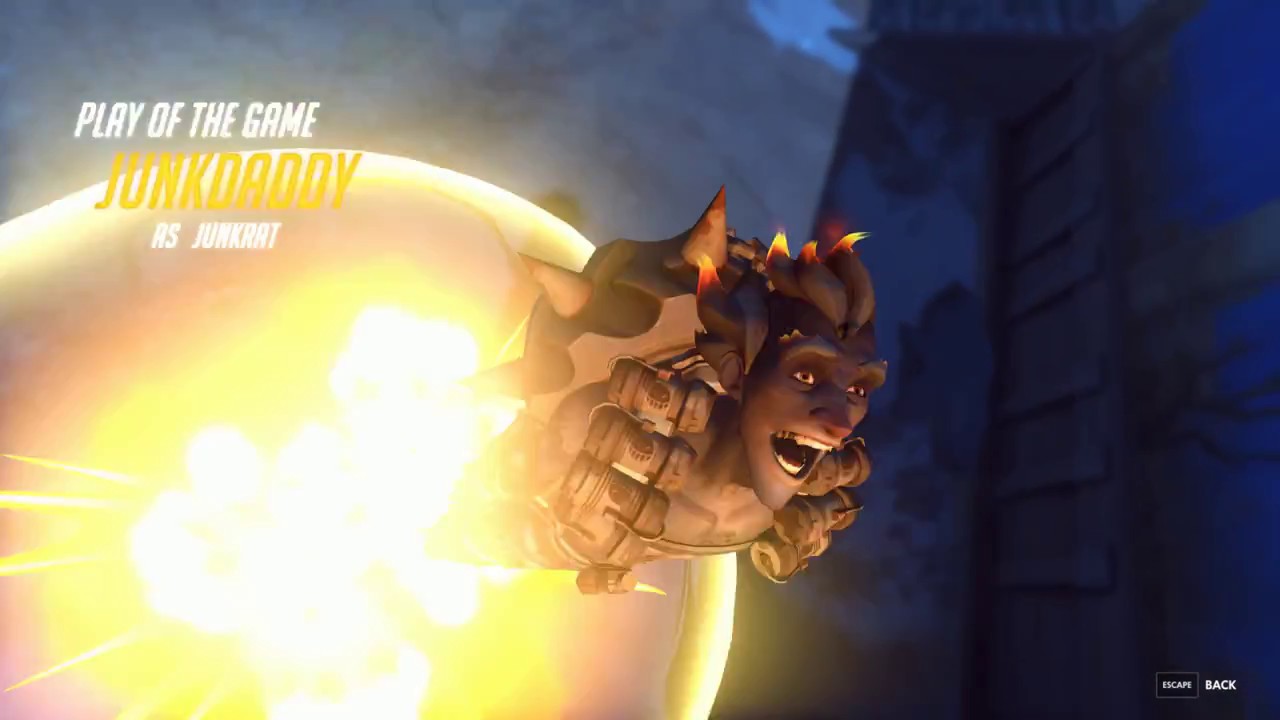 Overwatch - Junkrat PotG - Clutch Rip-Tire - YouTube