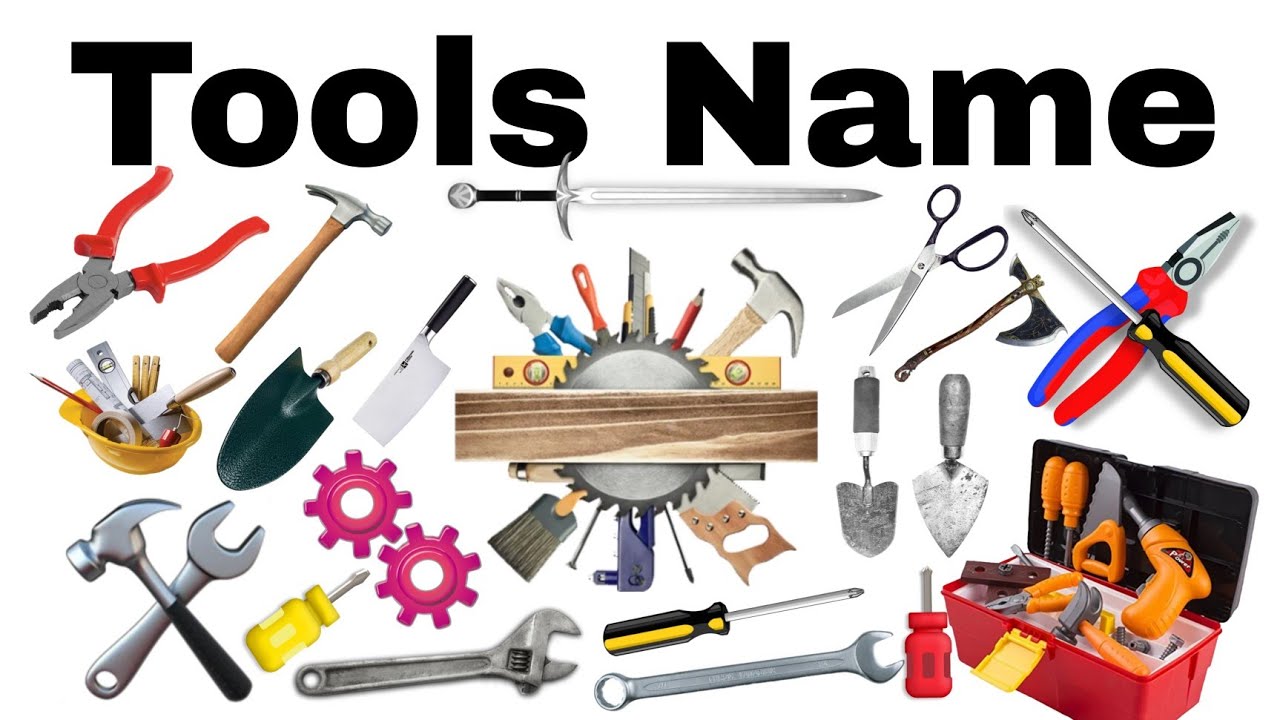 Tools vocabulary!learn tools names with pictures!tools!tools names!new ...