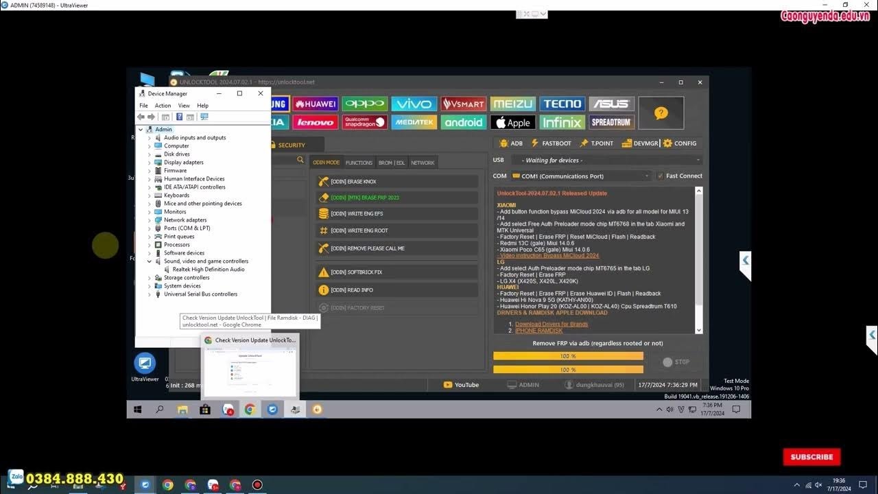 Samsung A04 SM-A045F Android 14 New Security FRP Bypass Unlocktool With ...