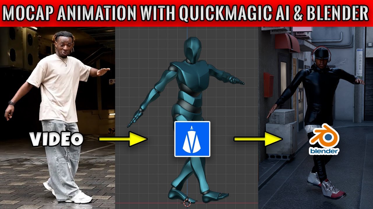 Mind-Blowing Mocap Animation with Quickmagic AI & Blender! - YouTube