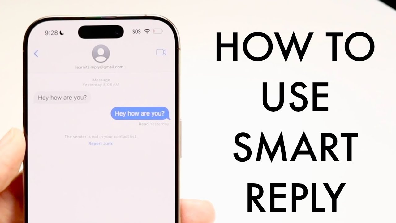 How To Use Smart Replies On iPhone! - YouTube