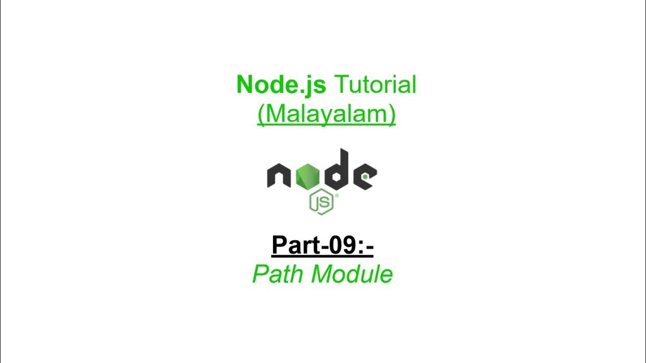 Path Module | Node.js Malayalam Tutorial | Part-09 - YouTube