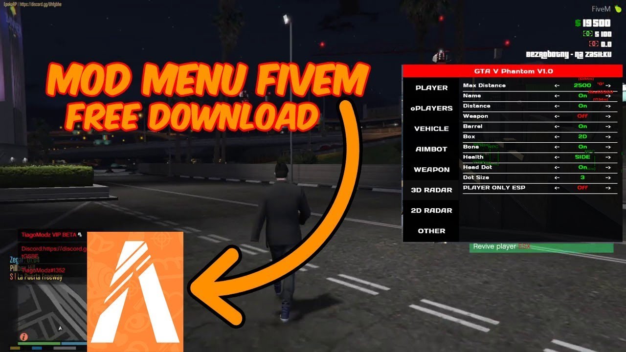 MOD MENU FIVEM FREE - YouTube