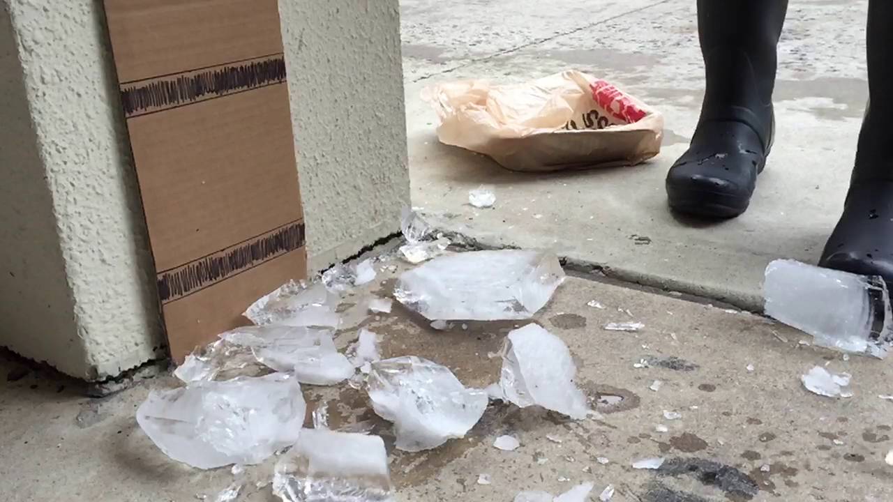 Pykrete vs Ice Comparison - YouTube