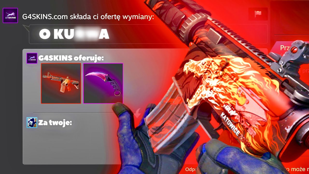 😱M4A4 HOWL i KARMBIT FADE ze SKRZYNKI WIDZA na G4SKINS!🤑 [CS2 CASE ...