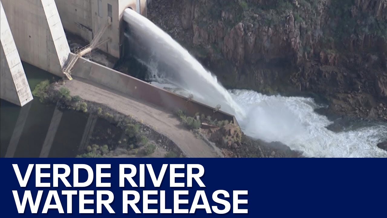 Water being released from Verde River dam following recent storm - YouTube