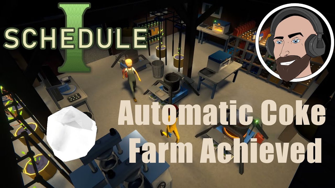Building The Most Efficiant Coke Farm - Schedule 1 - YouTube