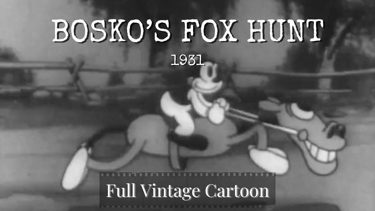 LOONEY TUNES | Bosko's Fox Hunt | 1931 | Bosko | Hugh Harman | Warner ...