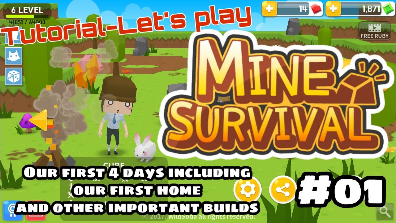 Mine Survival - lets play - tutorial first 4 days - YouTube