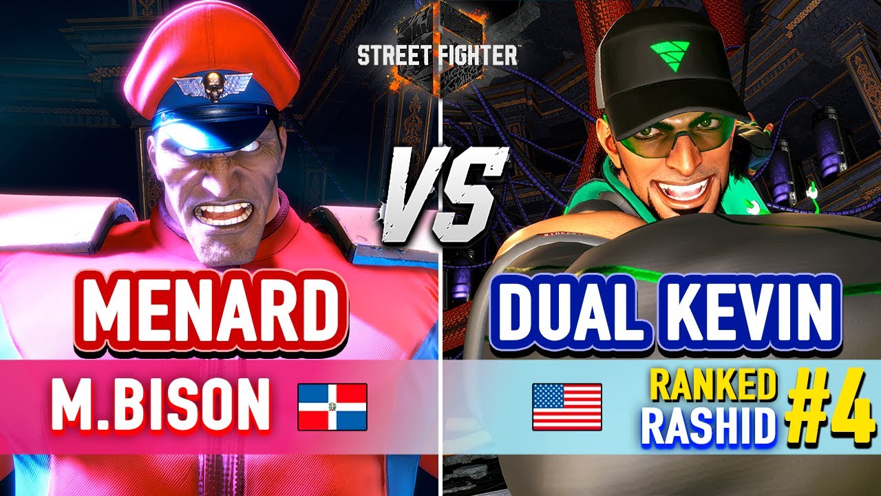 SF6 🔥 MENARD (M.Bison) vs DUAL KEVIN (#4 Ranked Rashid) 🔥 Street ...