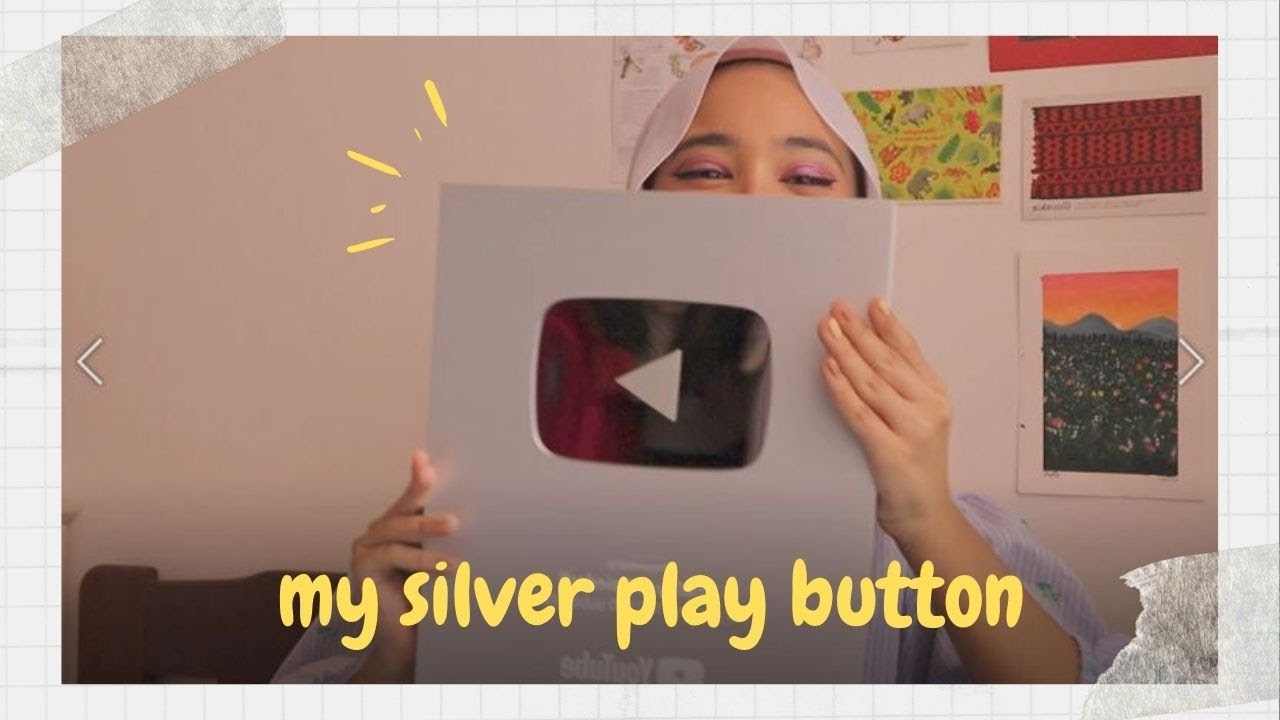 youtube gave me my silver button!! (unboxing) - YouTube