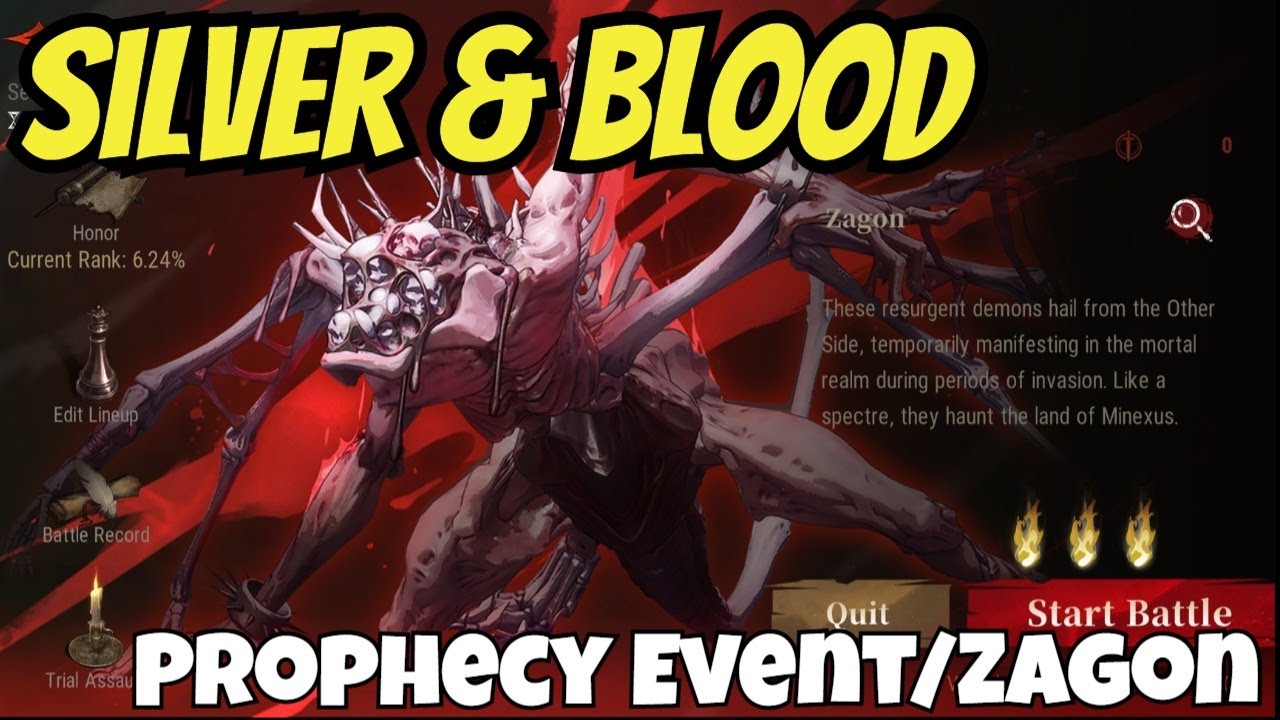 Silver And Blood - Prophecy Event/Fun Lucrative Mode - YouTube