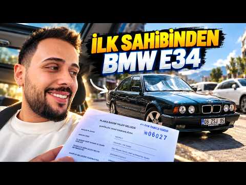 İLK SAHİBİNDEN BMW E34 ALDIM! 💎| Hayalimdeki Arabayı Buldum