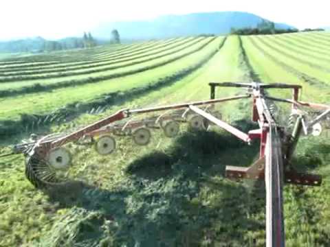 Raking Hay at Front Porch Farm (2 of 3) - YouTube