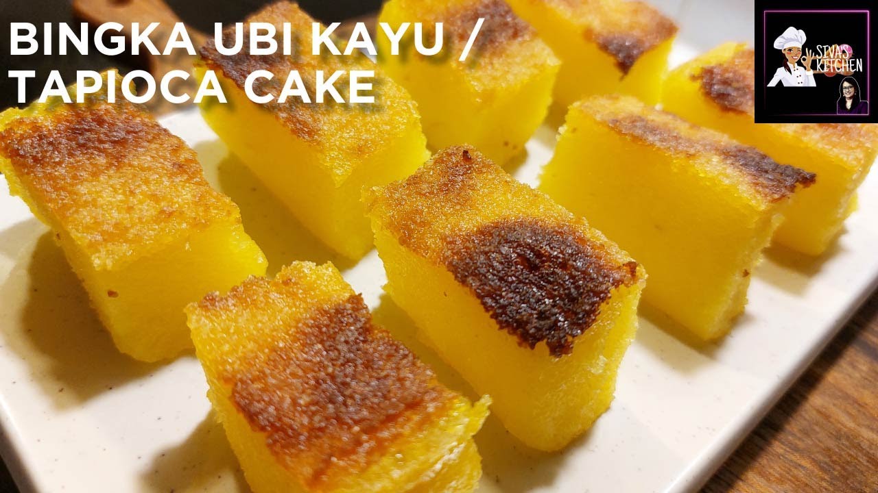 EGGLESS Bingka ubi kayu Tapioca/Cassava cake - YouTube