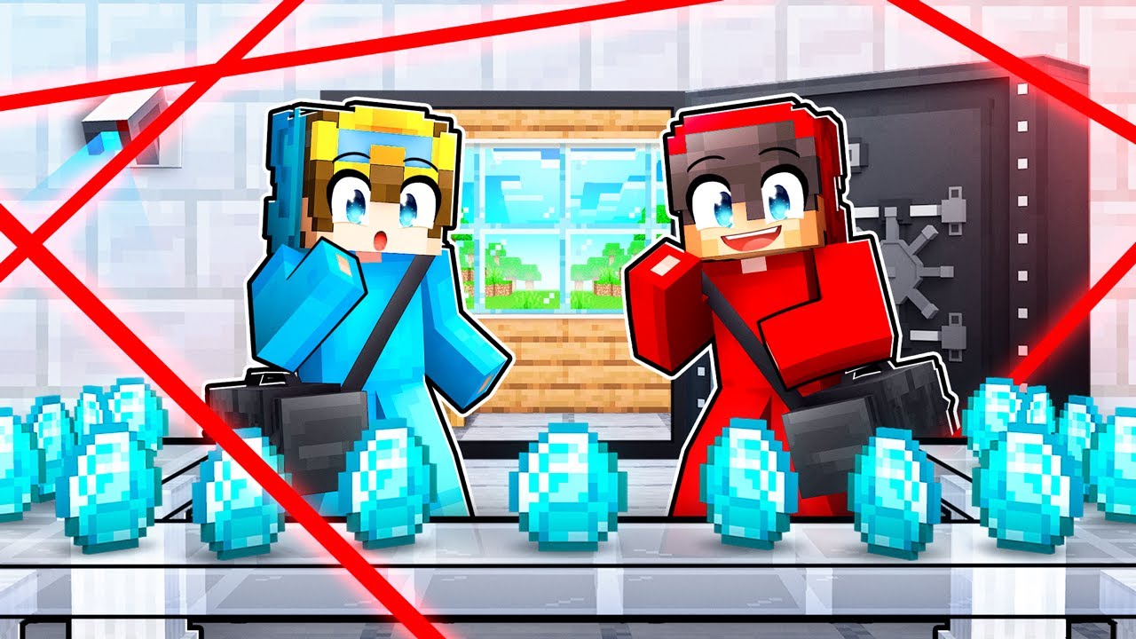 Robbing a DIAMOND VAULT in Minecraft! - YouTube