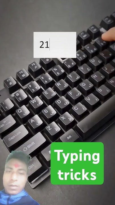 Typing tricks in computer #keyboard #gamingkeyboard - YouTube