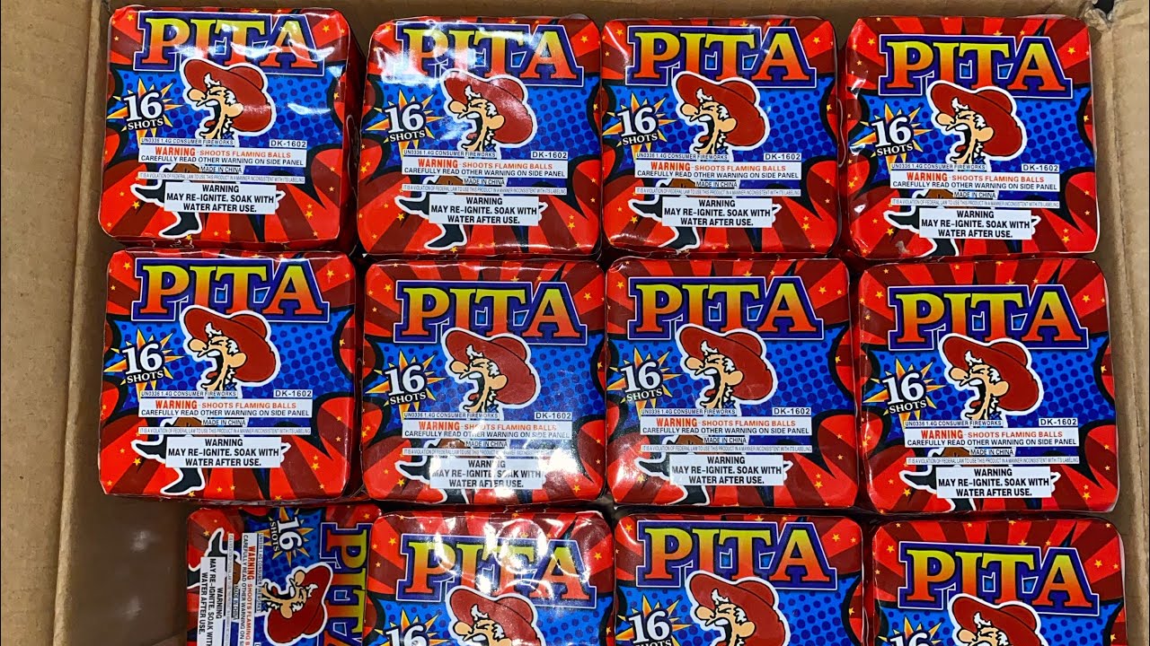 Pita Firework - 16 Shot “Salute” Cake - YouTube