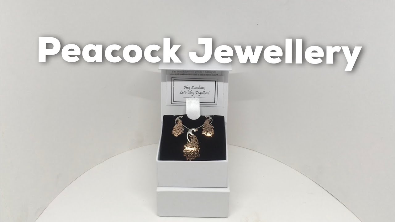 Giva Royal Peacock Set with Box Chain - YouTube