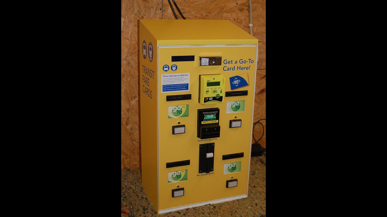 Ticket & Card Vending Machine - YouTube