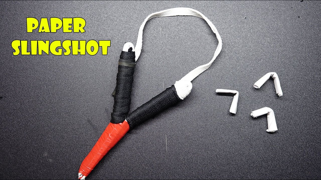 Simple life hack How To Make Paper SlingShot (EASY) - YouTube