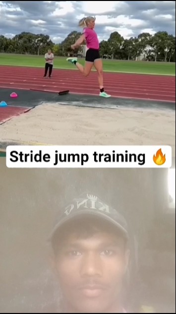 Stride jump training 🔥l 📹: (TT) Brookeuschkuehl #Olympics - YouTube