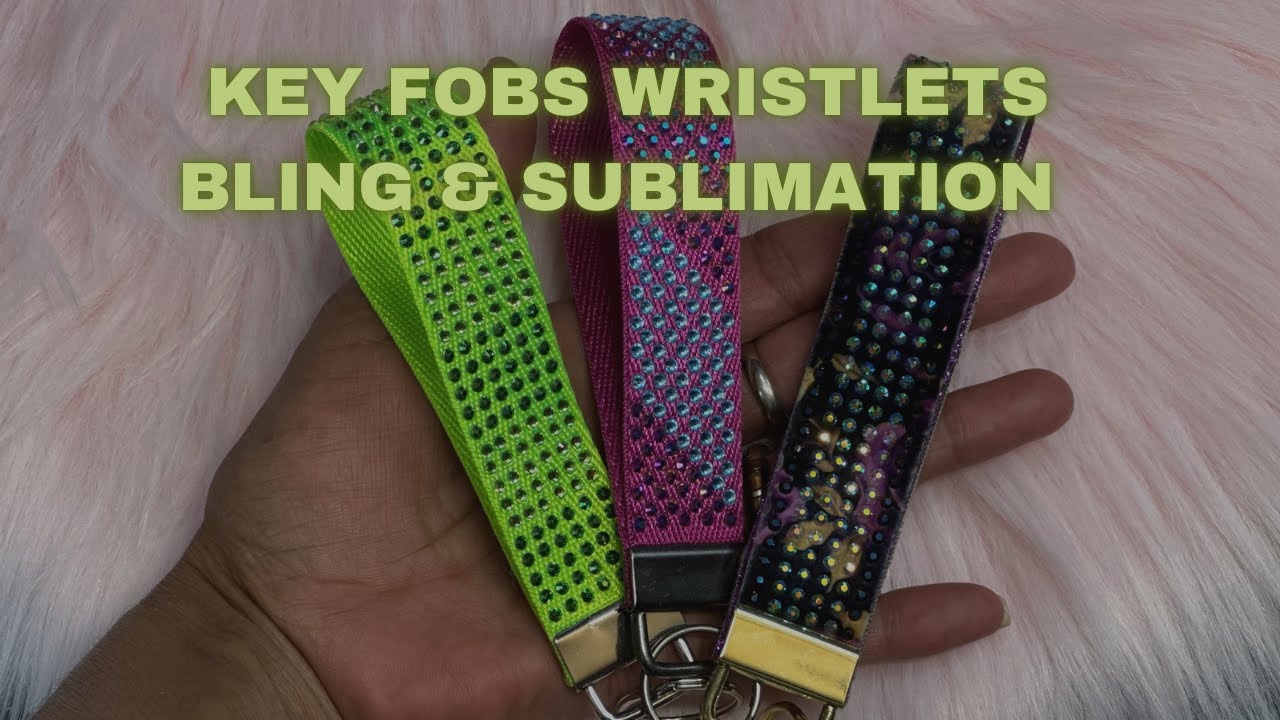 BLING WRISTLETS KEY FOBS - YouTube